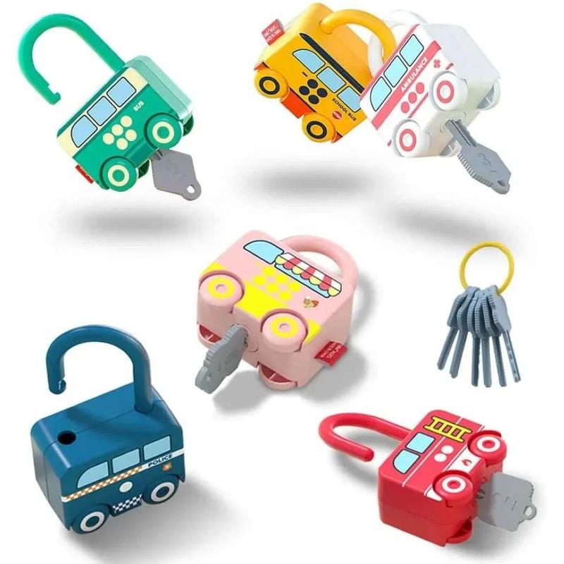 Children Learning Locks With Keys Numbers Matching Counting Montessori ...