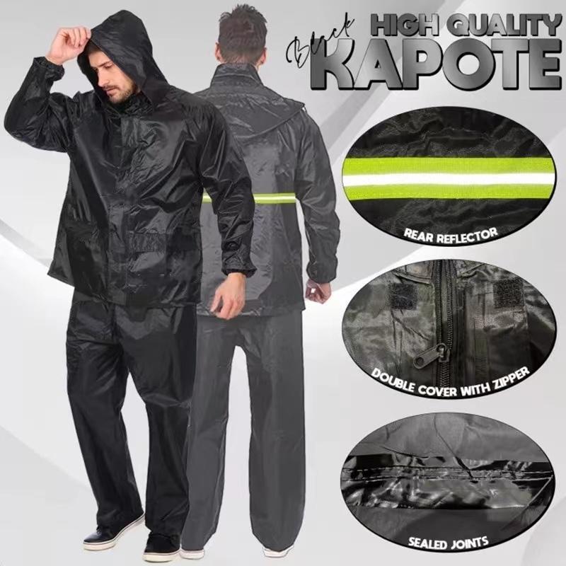 Kapote Motorcycle Rider Raincoat With Bag Waterproof Motorcycle ...
