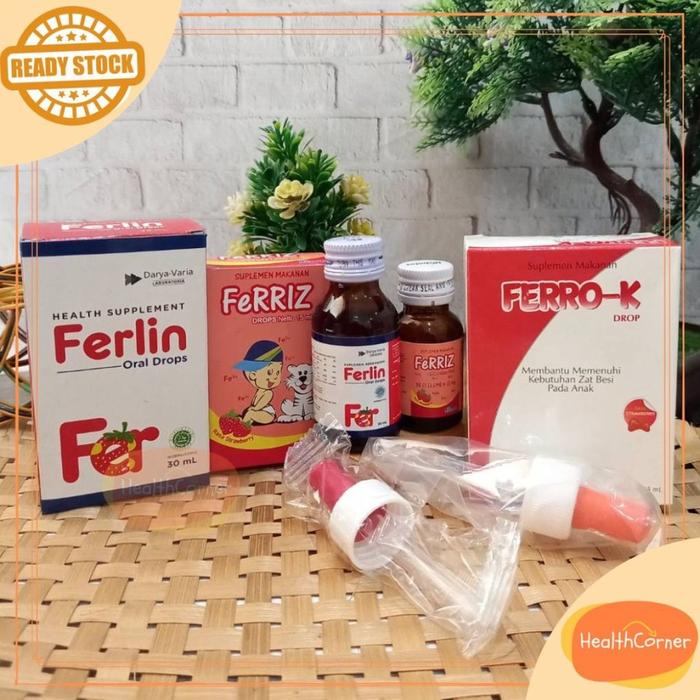 Jual Ferriz - Ferlin - Ferro-K Drops / Syrup anak / FERRIZ IRON KIDS ...