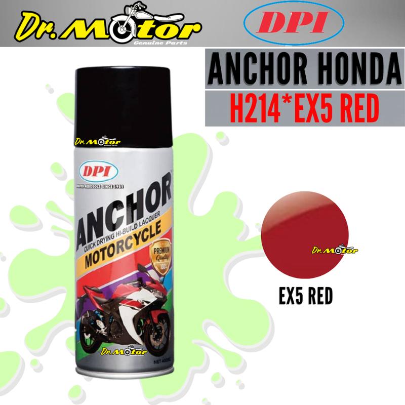ANCHOR H214* H214 H 214 EX5 RED MOTORCYCLE SERIES Can Spray Paint ...