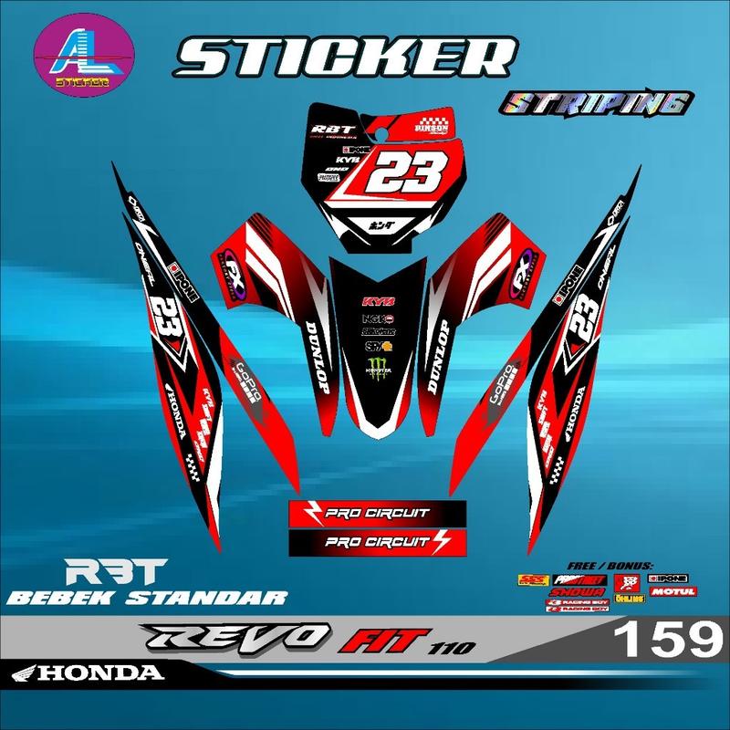 Striping Rbt Motor Revo Fit 110 Motor Rbt Bebek Modif Supermoto - Shop ...