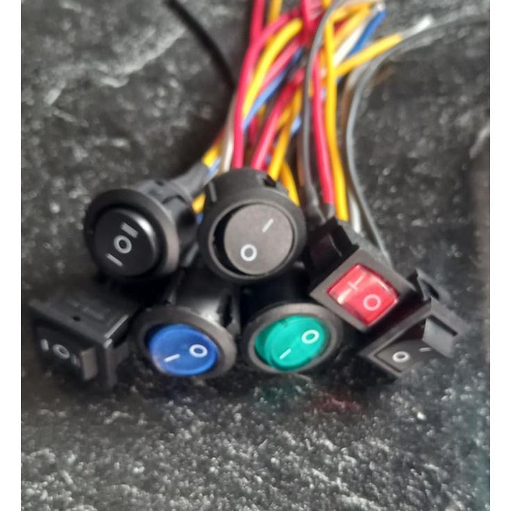 Saklar On Off 1 Mode/ 2 Mode On Serbaguna Switch 3 pin kaki Rocker ...