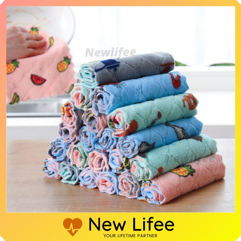 Microfiber Kitchen Cloth Kain Lap Dapur Magic Kitchen Towel Dishcloth ...