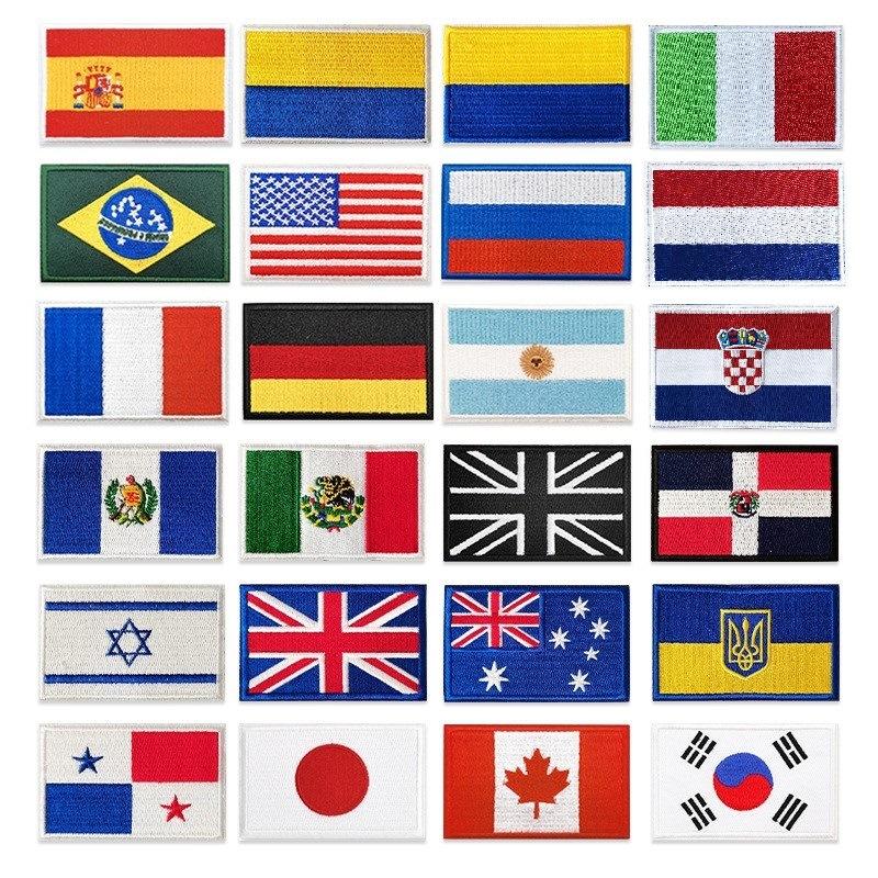In Stock Foreign Trade Embroidered National Flag Armband Hat - TikTok ...