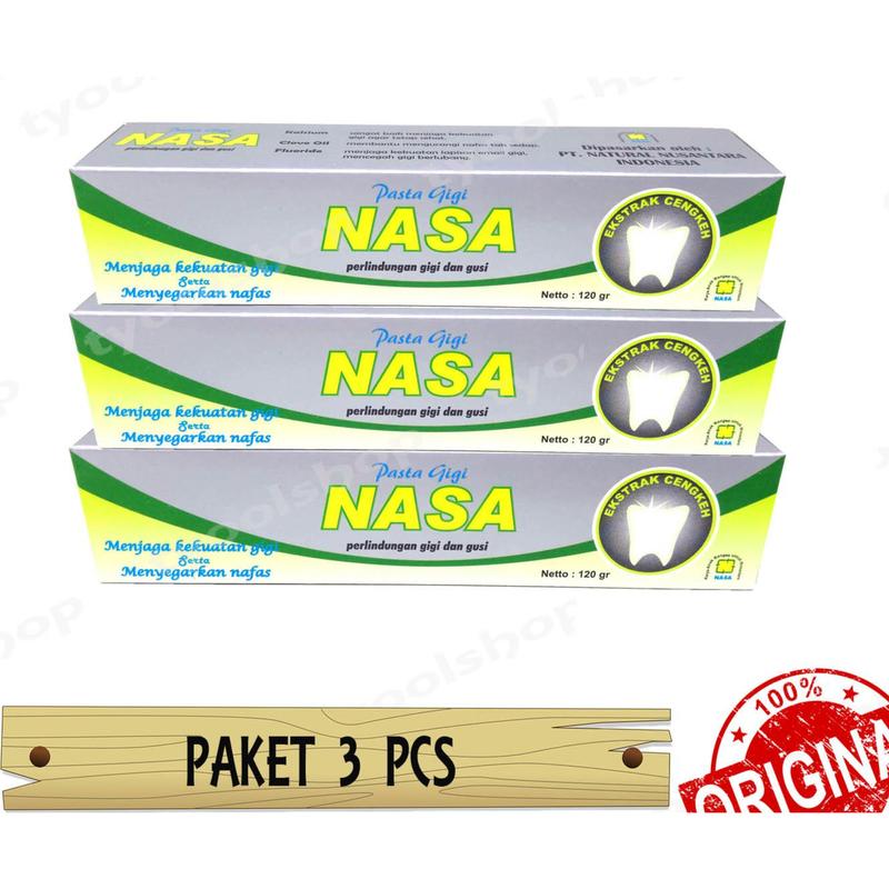 [ PAKET 3 Pcs ] Pasta Gigi NASA - Garansi 100% Asli mulut gusi - Shop ...