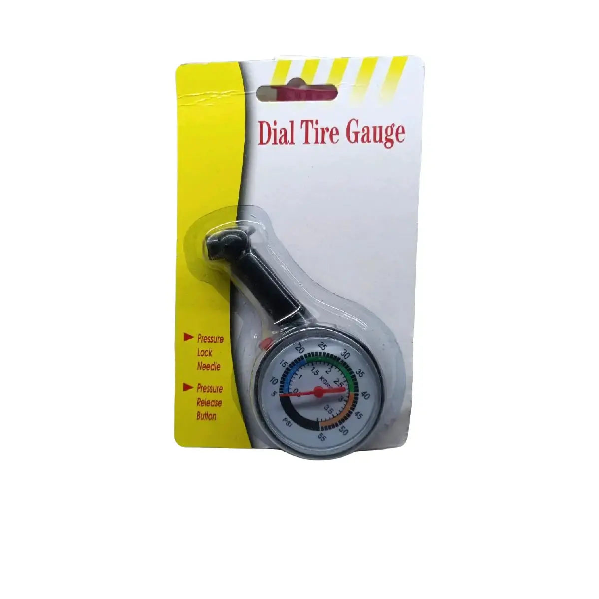 Dial Tire Pressure Gauge Alat Ukur Tekanan Angin Ban Motor Mobil ...