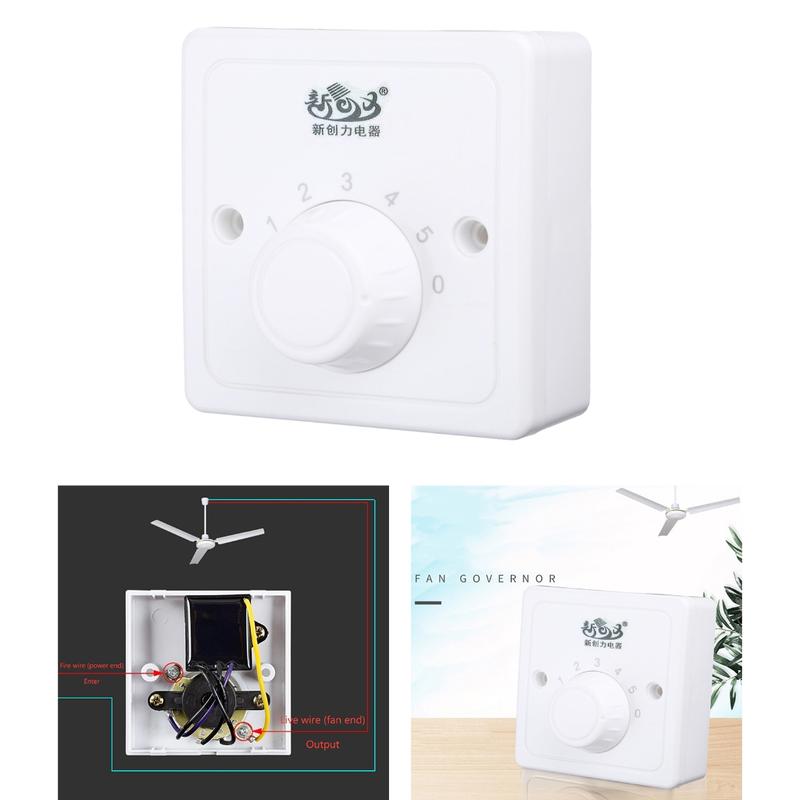 Ceiling Fan Speed Control Switch 5 Gear Controller Switch Electronics ...