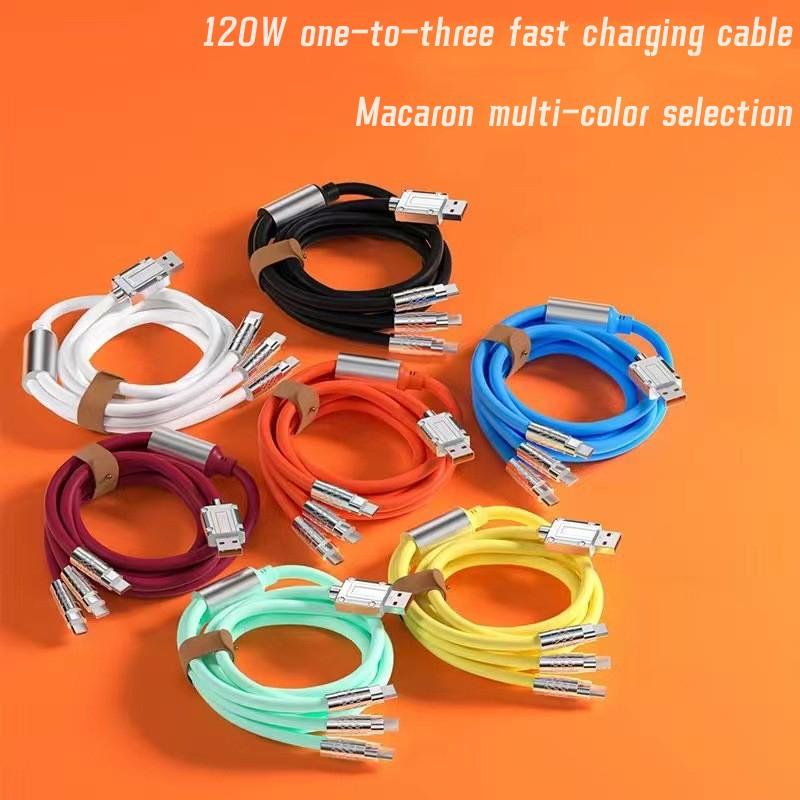 3-in-1 charging cable 120W 6A ultra fast charger，Charging line - TikTok ...