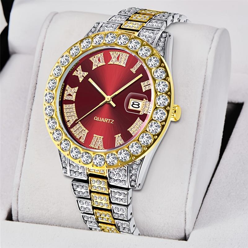 Jam Tangan Kuarza bertatahkan, Reka Bentuk Elegan, Dail Besar, - TikTok ...