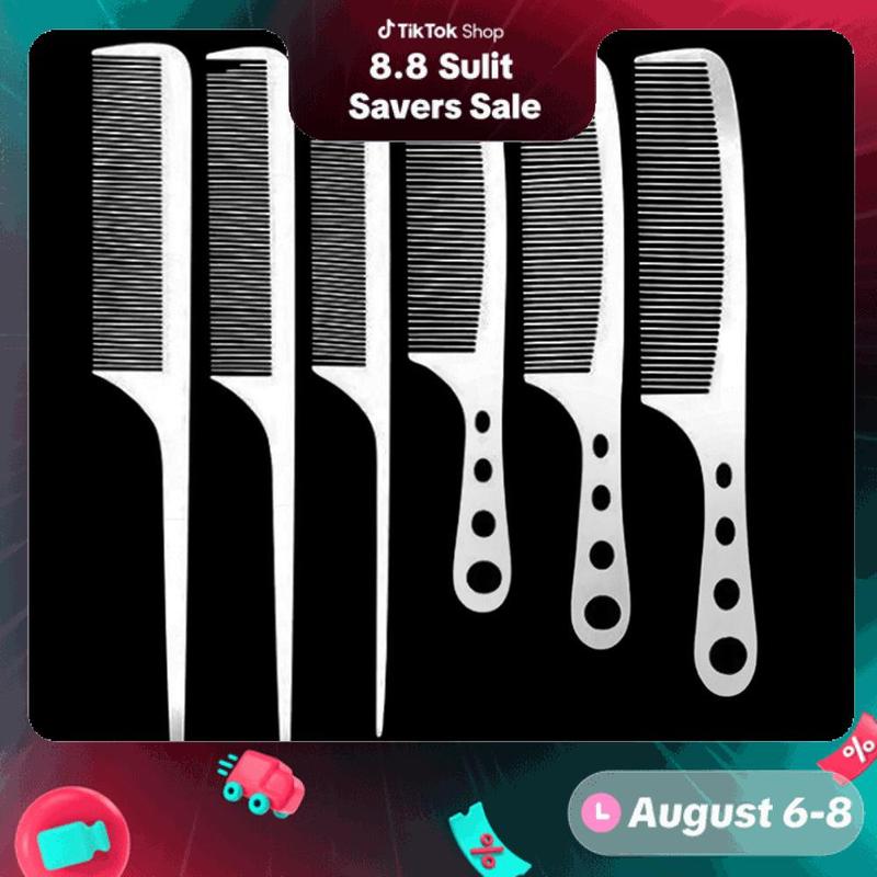 New Stainless Steel Anti Static Comb Ultra-thin Hairdressing - TikTok ...