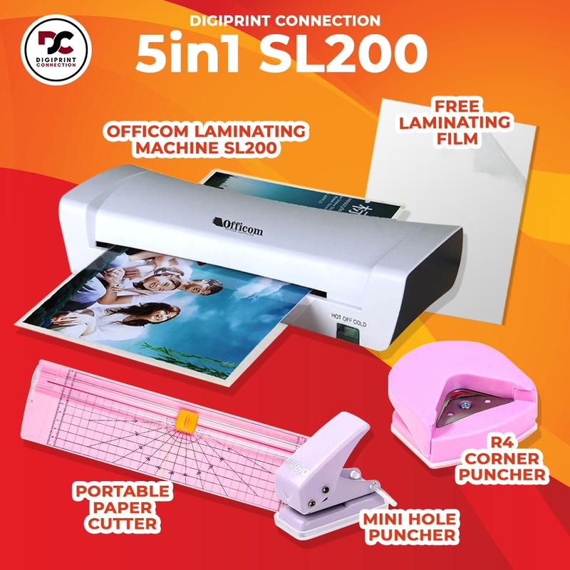 OFFICOM 5in1 Laminator SL200 Laminating Machine (HOT/COLD) w - TikTok ...
