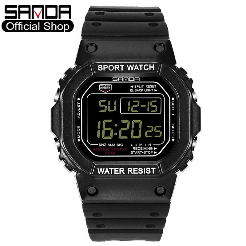 Jam Tangan Digital, Sanda, Mewah dan Kalis Air, Paparan LED, - TikTok ...