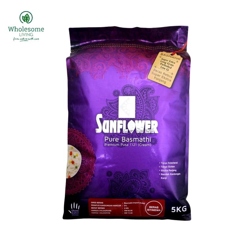Sunflower Pure Basmathi Premium Pusa 1121 (cream) 5kg - [Low - TikTok ...