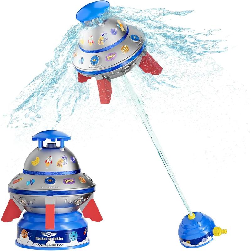 SS Rocket Space Ship Sprinkler Launcher Outdoor Water Toys, Rocket Ship ...