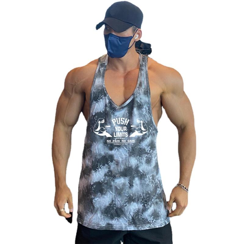 Summer Men's Fashion Casual Slim Fit Bodybuilding O-neck Basketball ...
