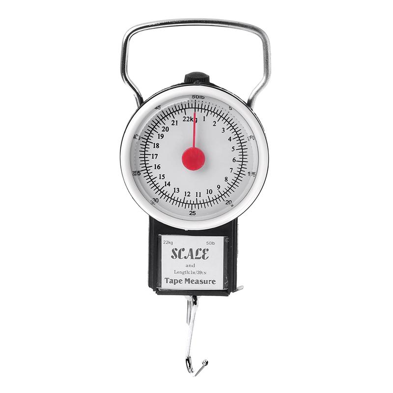 50LB Portable Mechanical Dial Scale Hanging/Fish/Luggage/Kitchen ...