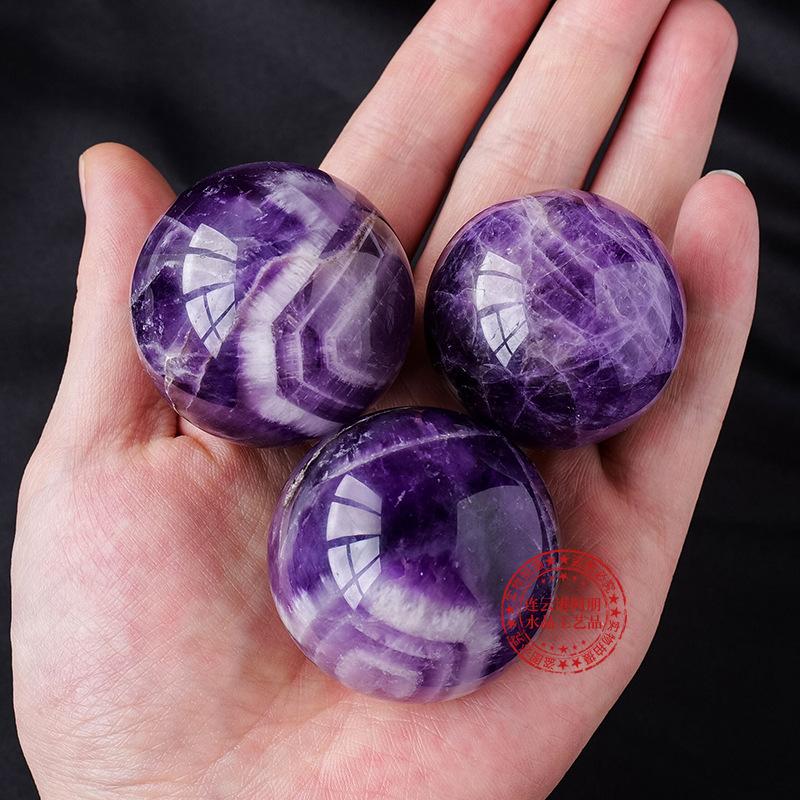 Natural Amethyst Sphere Ornament Dreamy Amethyst Sphere Amethyst ...