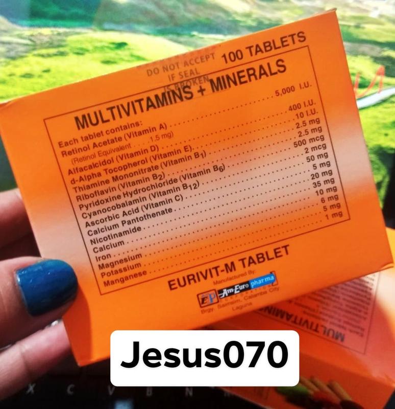 Eurivit -M - (Multivitamins + Minerals) - 100 Tablets Healthcare ...