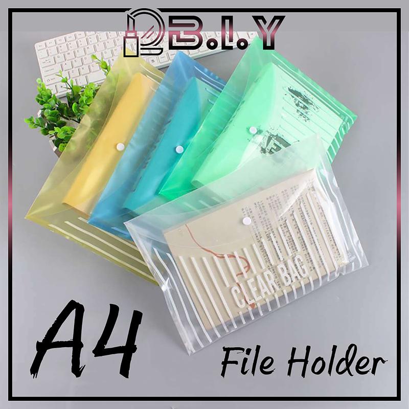 B.I.Y Clear Colourful A4 Paper File Folder Stripes Transparent - TikTok ...