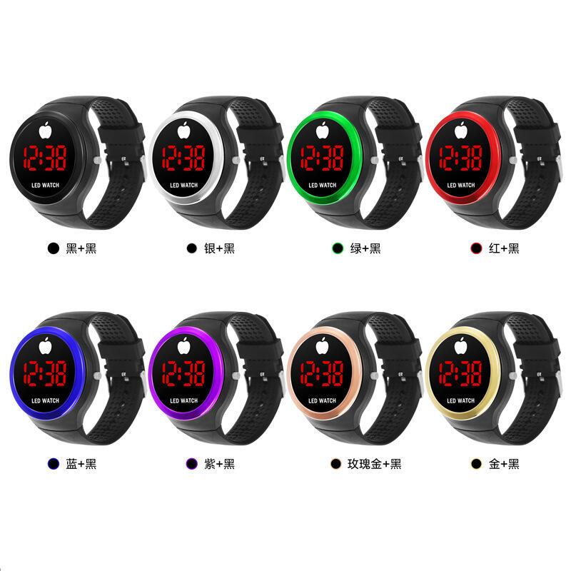 Jam Tangan Elektronik LED Digital, Mudah Alih, Kalis Air, Bulatan ...
