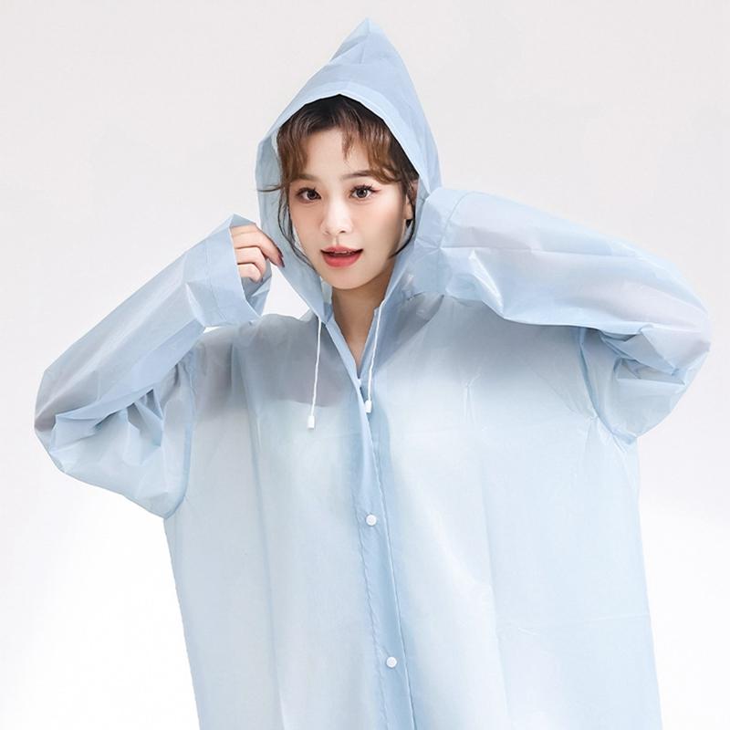 Adult Raincoat Non Disposable Thickened Long Raincoats EVA Impermeable ...