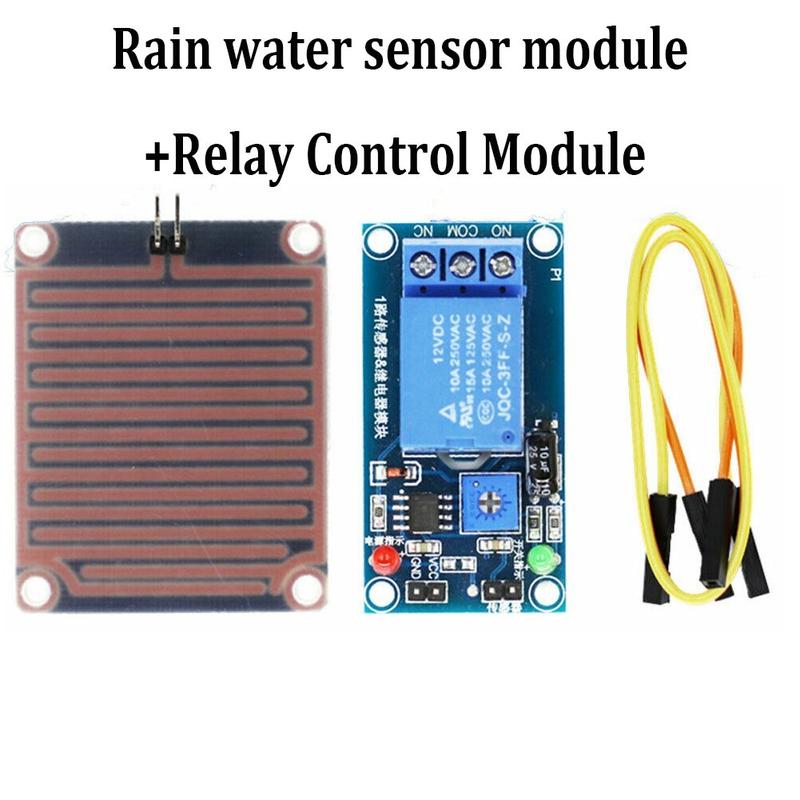 Rain Sensor 12V Raindrops Water Detection Module Raindrop fo - TikTok ...