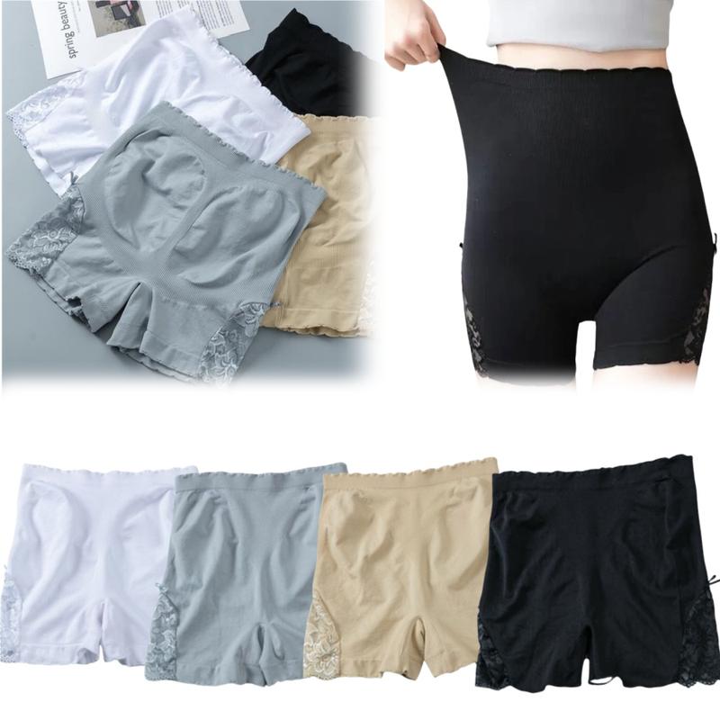 Women Lace Safety Pants High Elastic Seamless Comfortable Underwear ...
