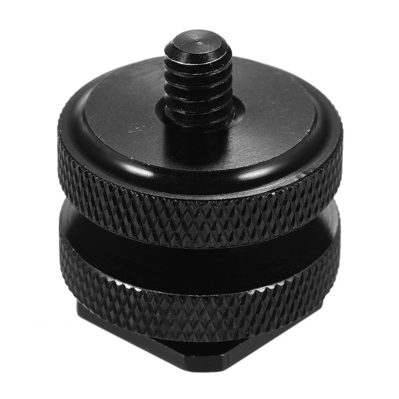 1/4 Double Layer Screw Metal Hot Shoe Base Camera Camera Double ...