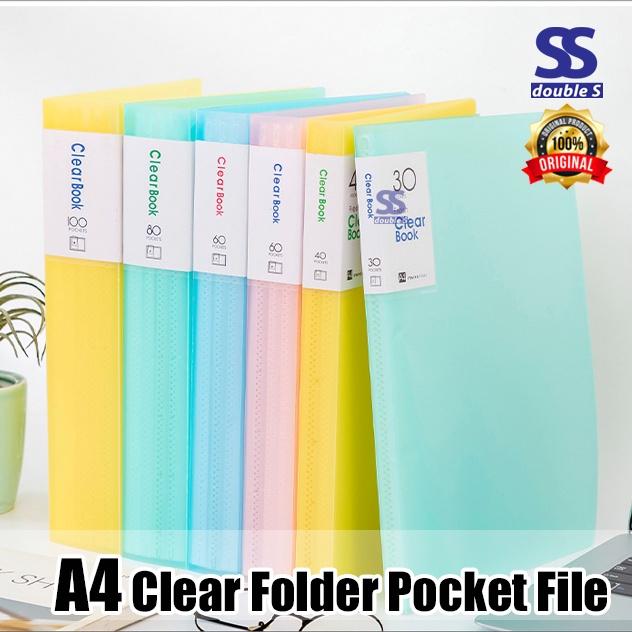 A4 Fail Plastik Lutsinar/Clear Folder Pocket File/Folder Organizer ...