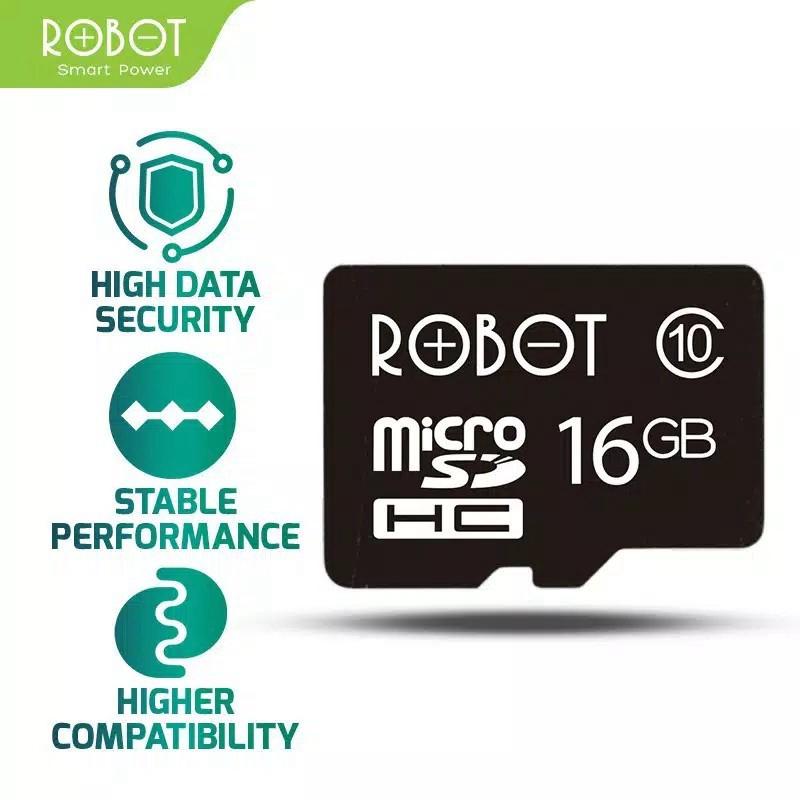 ROBOT Memory Card Kartu Memori HP Micro SD 16GB/32GB/64GB Class - Shop ...