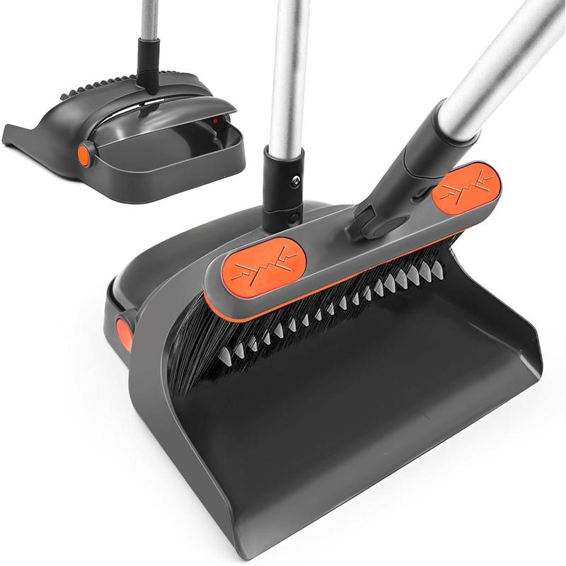 54'' Extendable Broom with 180 Degree Rotating Brush and Standing ...