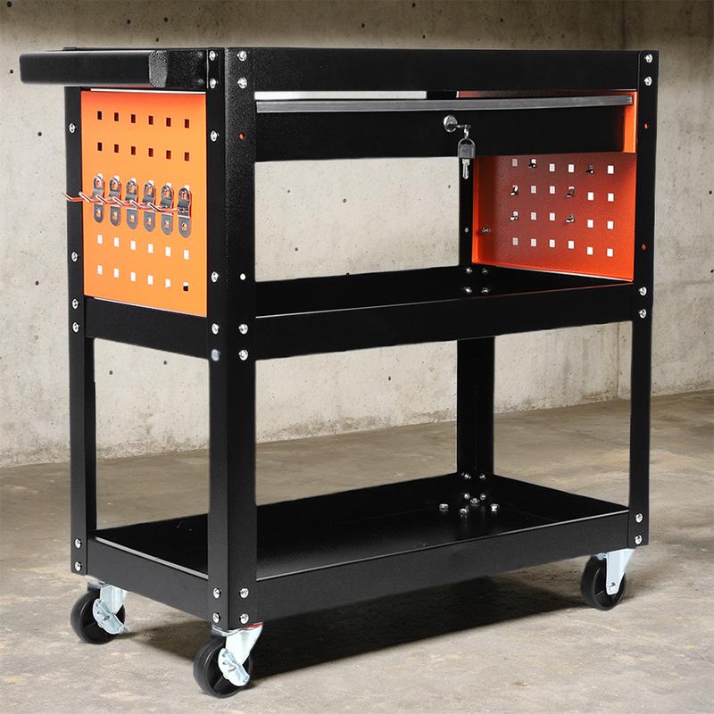 3-Tier Heavy Duty Utility Cart on Wheels 350 LBS Load Capacity - TikTok ...