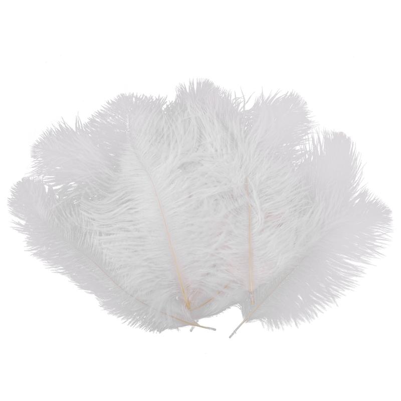 10 Pieces White Natural Ostrich Feather 20-25cm Wedding DIY - TikTok ...