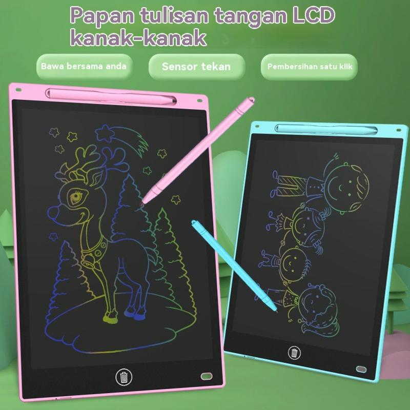 8.5 Inci LCD Warna Menulis Tablet LCD Papan Lukisan Kanak-kanak ...