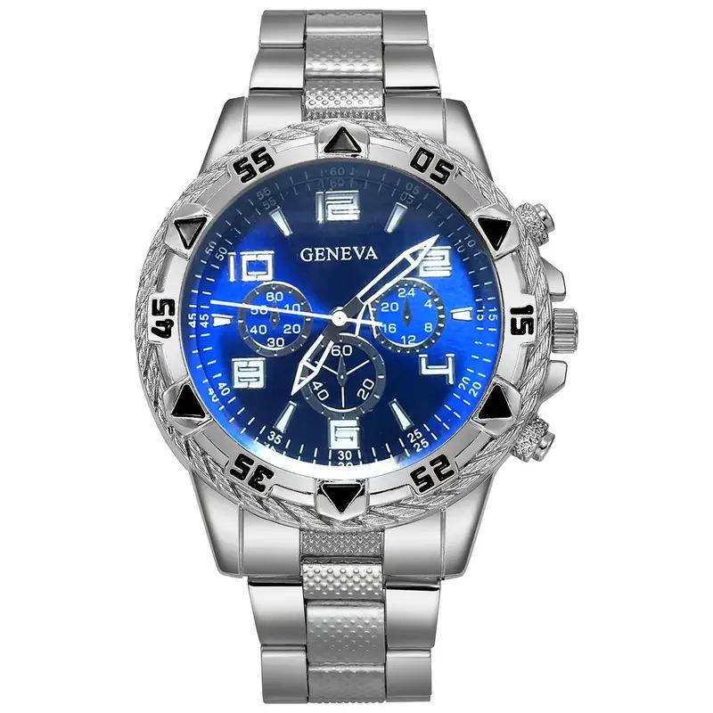 Jam Tangan Kuarza, Skala Digital, Untuk Lelaki, Reka Bentuk Tiga ...