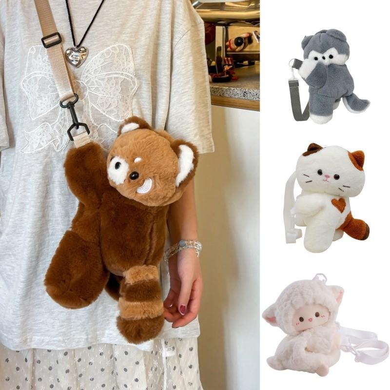 Beg galas mewah panda merah, anak patung Plushie comel, untu - TikTok ...
