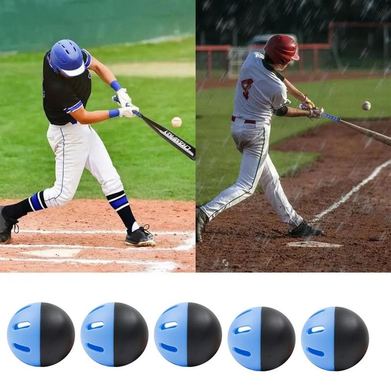 5PCS Beginner Training 74MM Baseball Practice Balls Hollow Hole ...