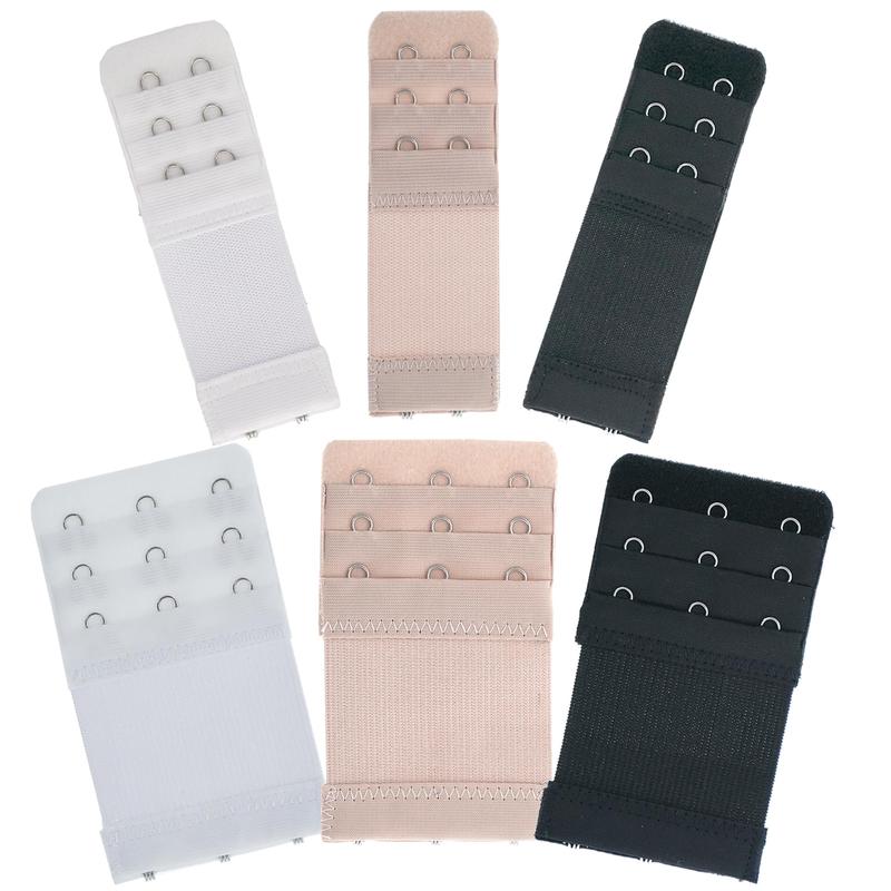 Women's Bra Extenders 2 Hook / 3 Comfortable Stretchy Extension Strap ...