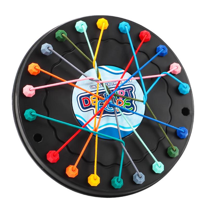 rulreacen- Rope Untangling Board Rope Untangling Board Game Colorful ...