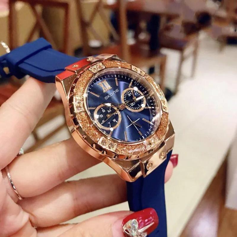 Jam Tangan Lelaki Chronograph Jam Tangan Sukan Emas Mawar Lelaki ...