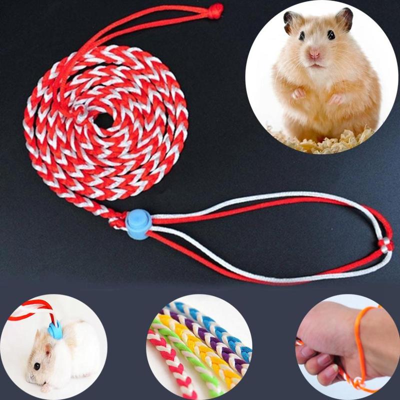 1 PCS 1.4/2.0 m Hamster Harness Durable Adjustable Mouse Collar ...