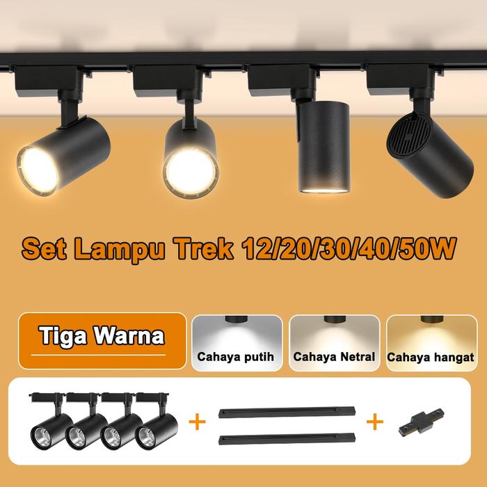 Promo CANMEIJIA 3pcs 4pcs Lampu Rel Track Led Set Sorot 3 Warna Lampu ...