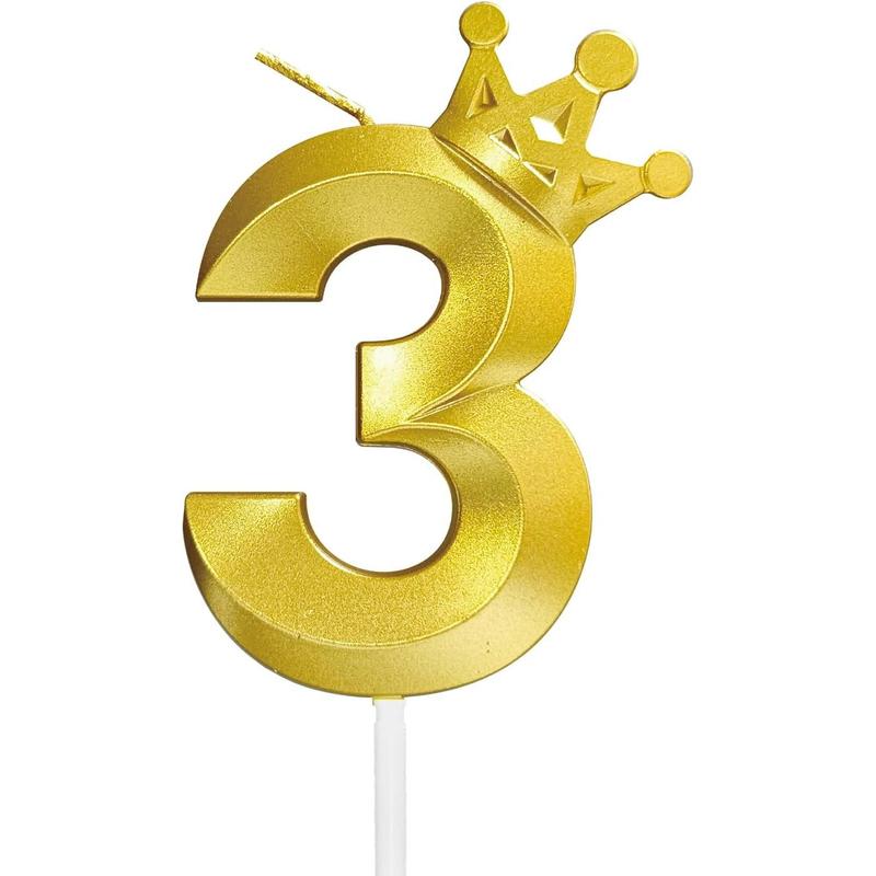 Number 3 Birthday Candle Three Years Old Happy Birthday Number - TikTok ...