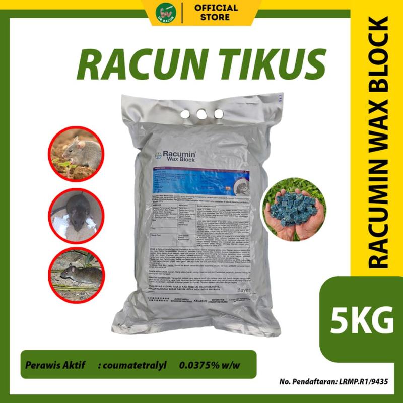 Bayer Racumin 5kg Wax Block Racun Tikus Wholesale Coumatetralyl ...