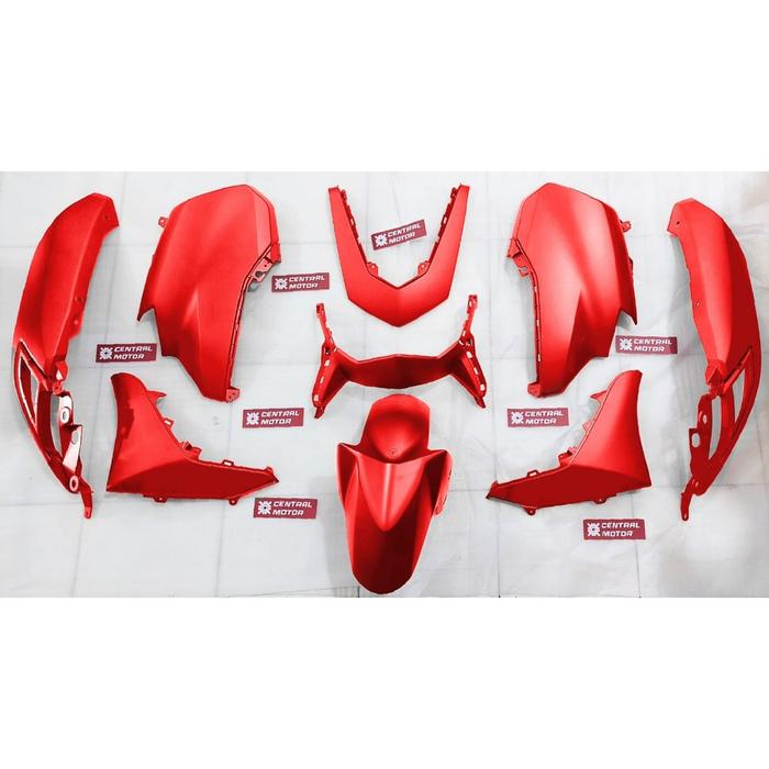 Jual Full Set Body Bodi Halus Nmax New Baru Merah Metalik Glossy ...