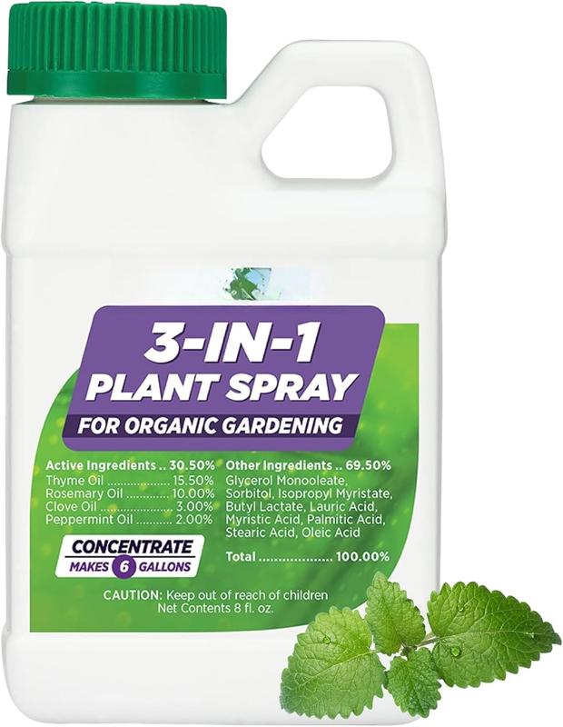 3-in-1 Plant Spray 8 oz Conc. Makes 6 gal | Better Than Neem Oil ...