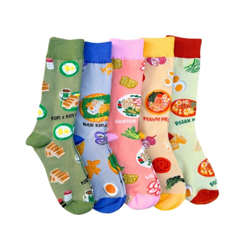 Happy feet X Typical Us Malaysia Food Sock Socks Women Socks - TikTok ...