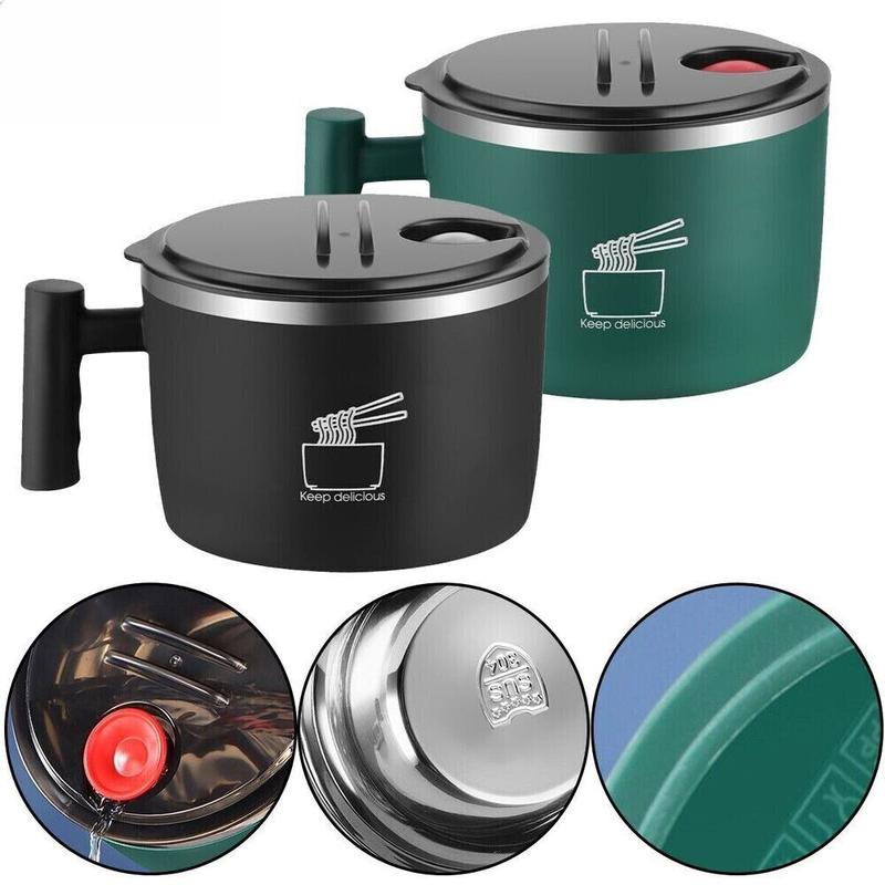 1000ml Rapid Ramen Bowl Stockpot Non-Toxic Sealed Leak-Proof - TikTok ...