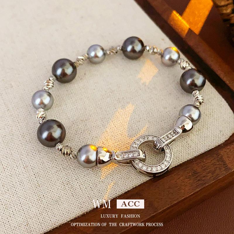 Gelang Gesper Logam, Mutiara Bulat Zirkon, Fesyen, Serba guna, - TikTok ...