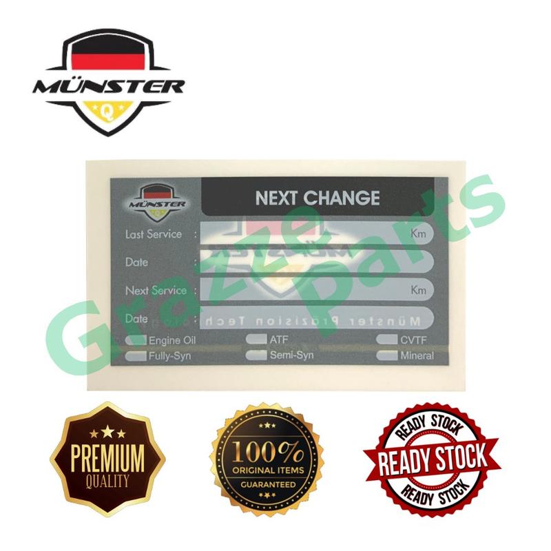 (1pc) Premium Quality Mileage Sticker for Engine Oil / Auto ...